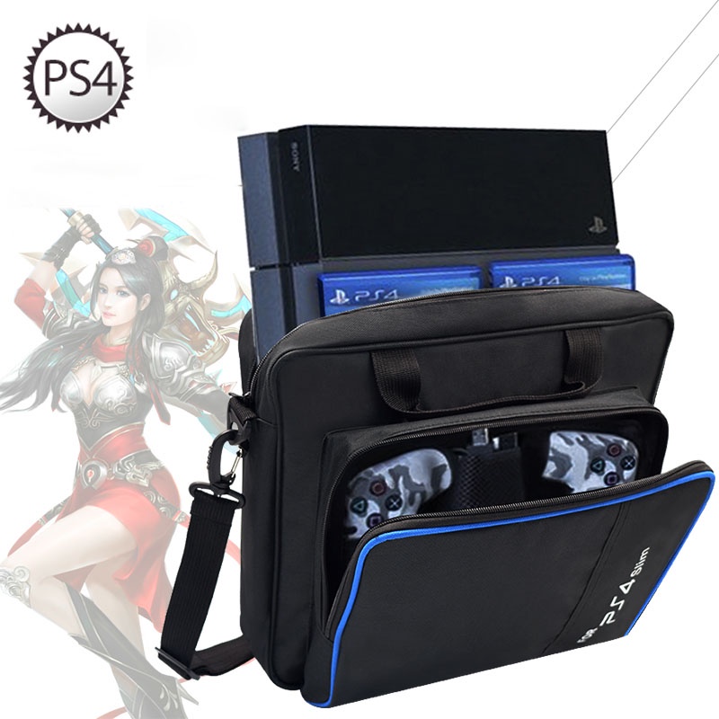 Bolsa Gamebag Para PS4 PS4 Pro Slim Game Sytem Bag Tamanho Original PlayStation 4 Console Proteja O Ombro Bolsa De Transporte Lona Shopee Brasil