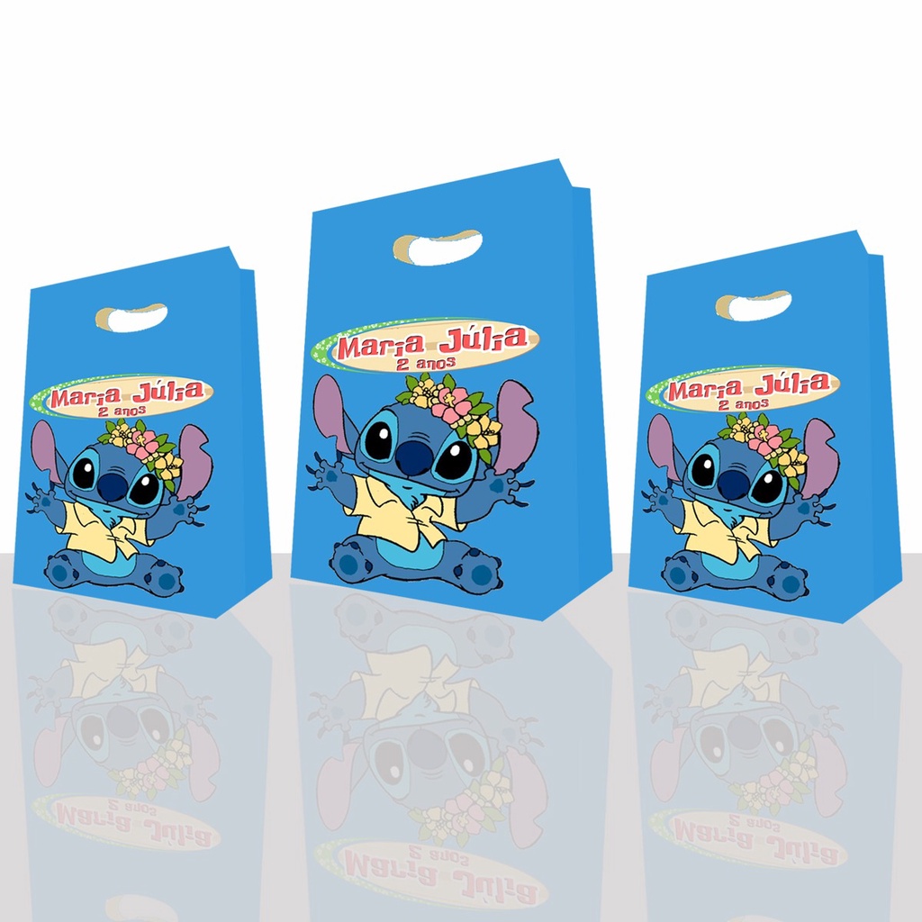 Sacolinha Surpresa Lilo Stitch Sacola Aniversário Lembrancinha ...