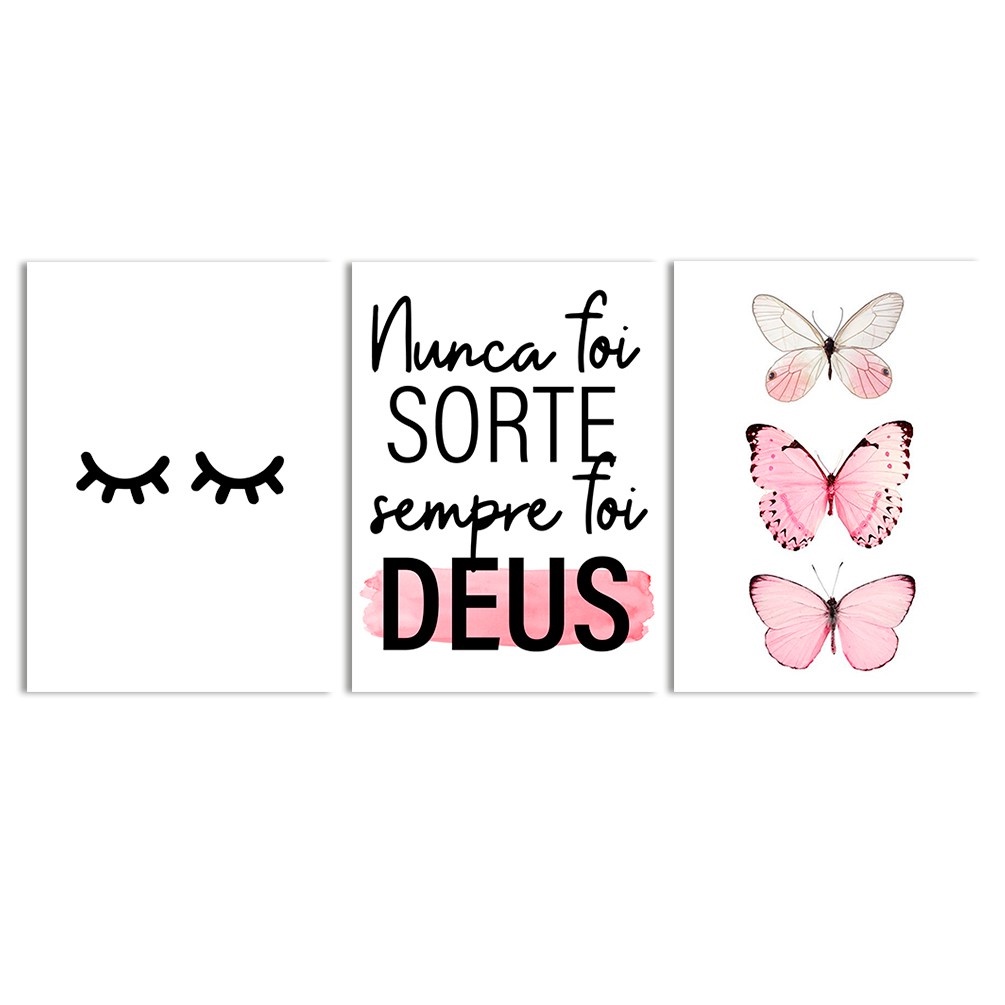 Kit Quadros Decorativos Mosaico 3 Peças Trio Frase Salmo Nunca Foi ... Kit Quadros Decorativos Mosaico 3 Peças Trio Frase Salmo Nunca Foi ...