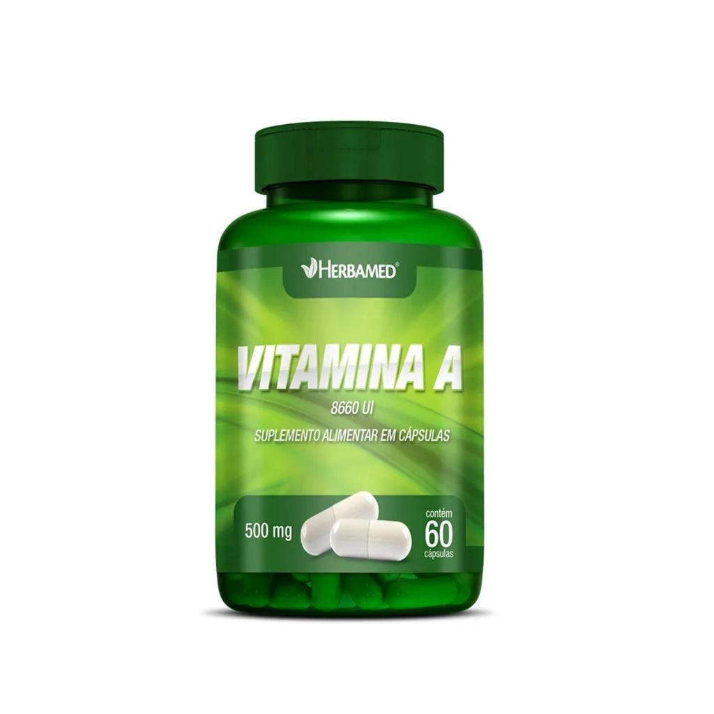 Vitamina A 500mg 60Capsulas - Herbamed - Ação Antioxidante | Shopee Brasil