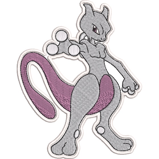 patch bordado termocolante mewtwo pokemon | Shopee Brasil