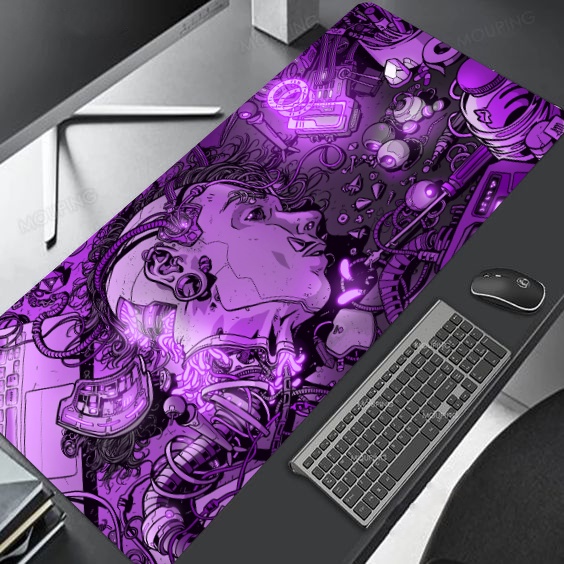 Mouse Pad Gamer 70x35 cm Estampas Cyber Punk Várias Cores - Escorrega o ...