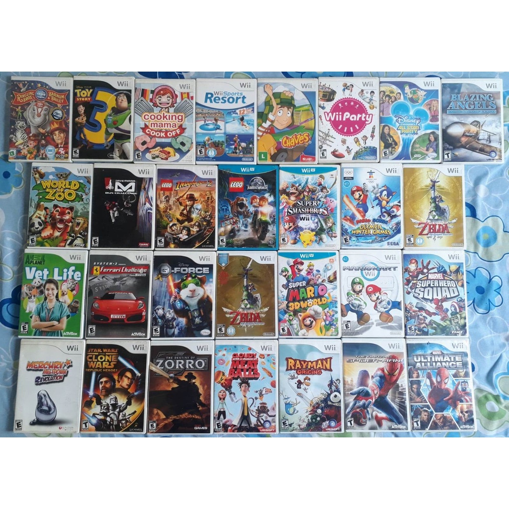 Jogos originais para Nintendo WII & WII U americanos | Shopee Brasil