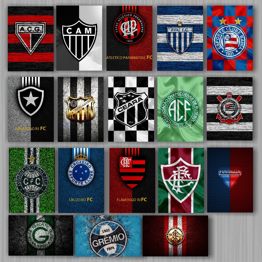 Placa Decorativa Times Brasileiros | Shopee Brasil