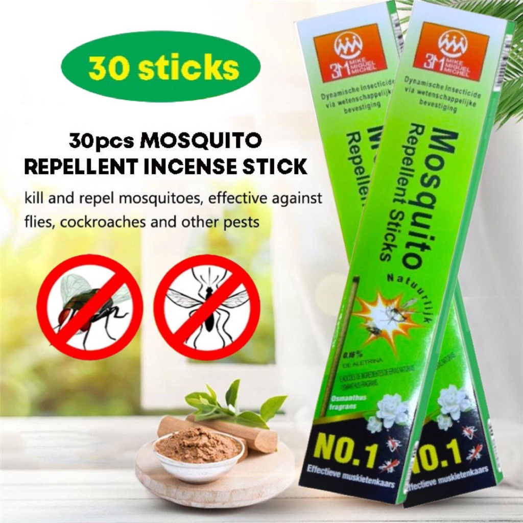 Insenso para muriçocas e mosquito 30 varetas OriginaL | Shopee Brasil