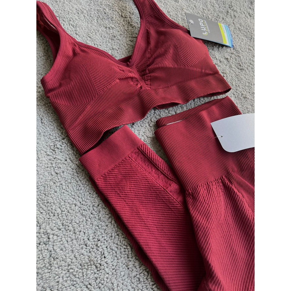 Conjunto Lupo Sport Top Bojo Legging 71843 71774 Carmim 5920 | Shopee ...