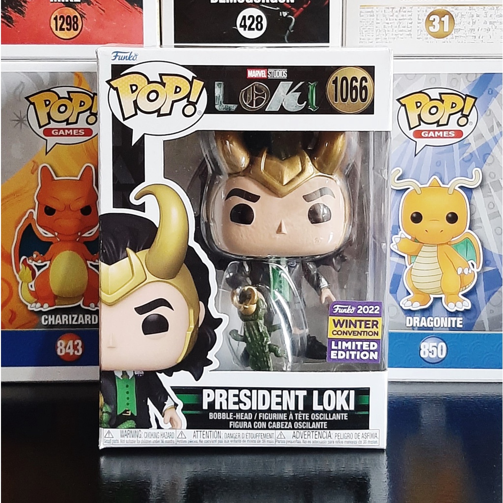 Funko Pop! Marvel Studios Loki - President Loki (Winter Convention 2022 - Limited Edition) #1066 ...