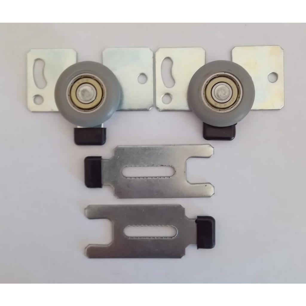 Roldana 28mm Para Moveis + Guia Pch-1353 Para 2 Portas | Shopee Brasil