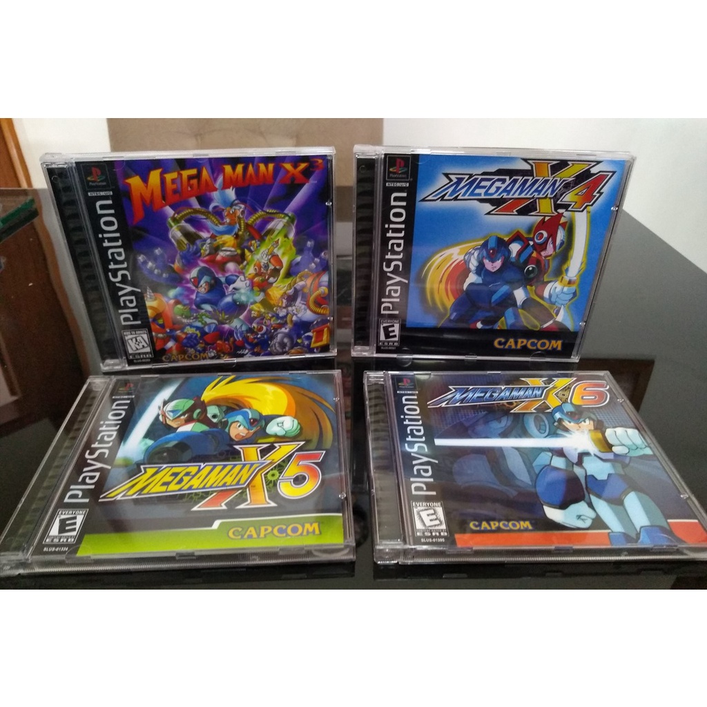 MegaMan X3, X4, X5, X6 (Patch) - PS1 Midia Preta | Shopee Brasil