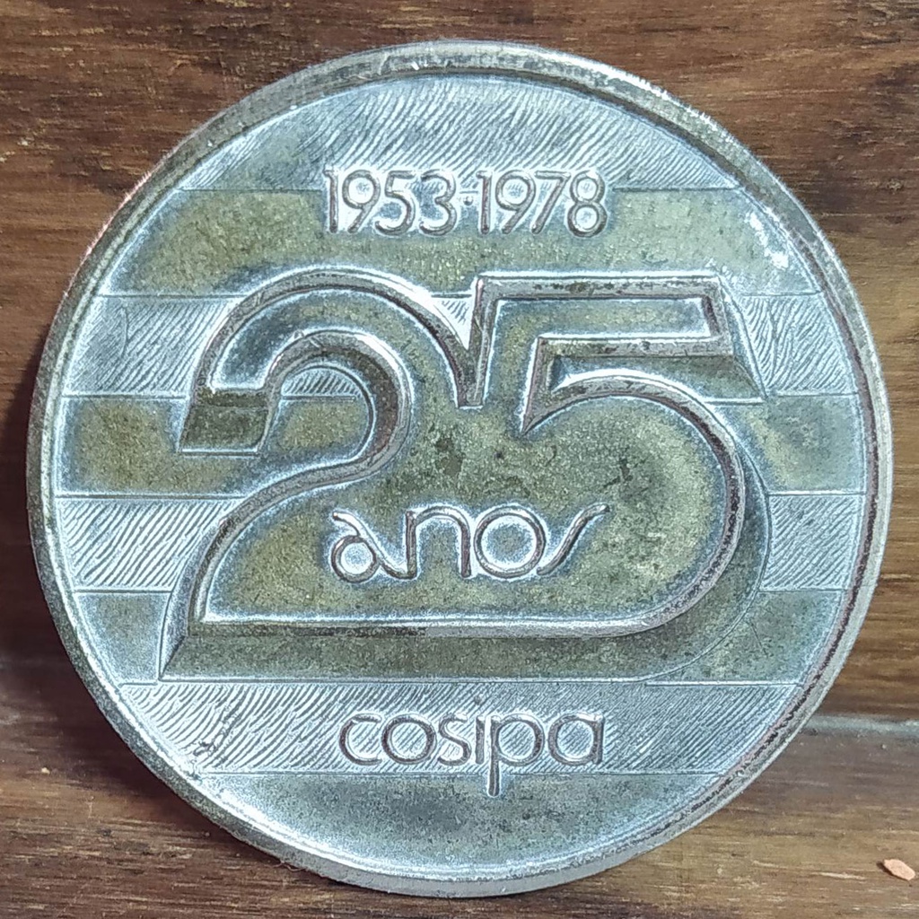 Medalha comemorativa dos 25 anos da Cosipa - 1978 | Shopee Brasil