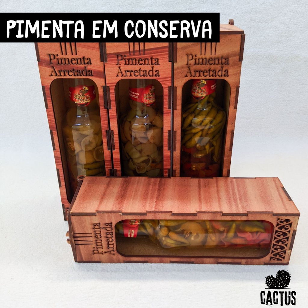 Pimenta em Conserva Pimentas Variadas 300mls Garrafa de Pimenta para ...