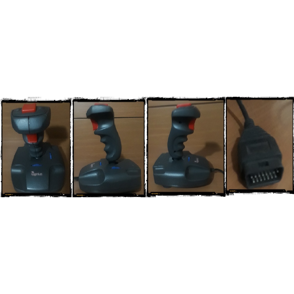 Controle: Joystick Genius J08 -Pc - Retro - Vintage | Shopee Brasil