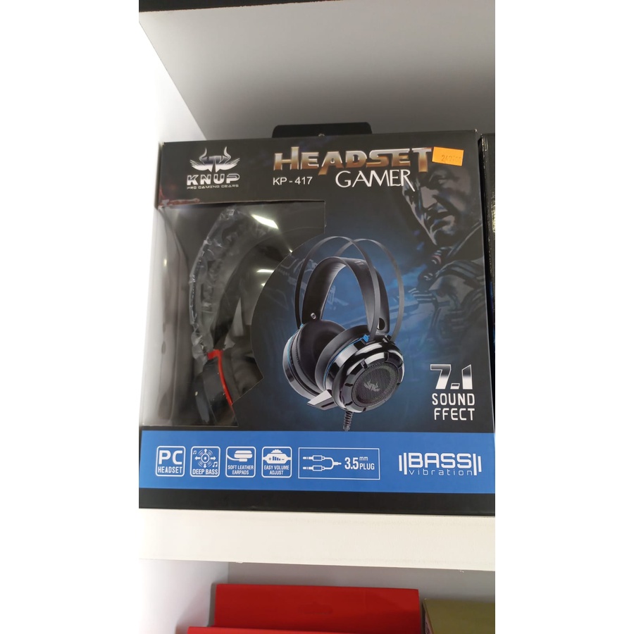 Headset gamer Bass Vibration KP-417 7 | Shopee Brasil