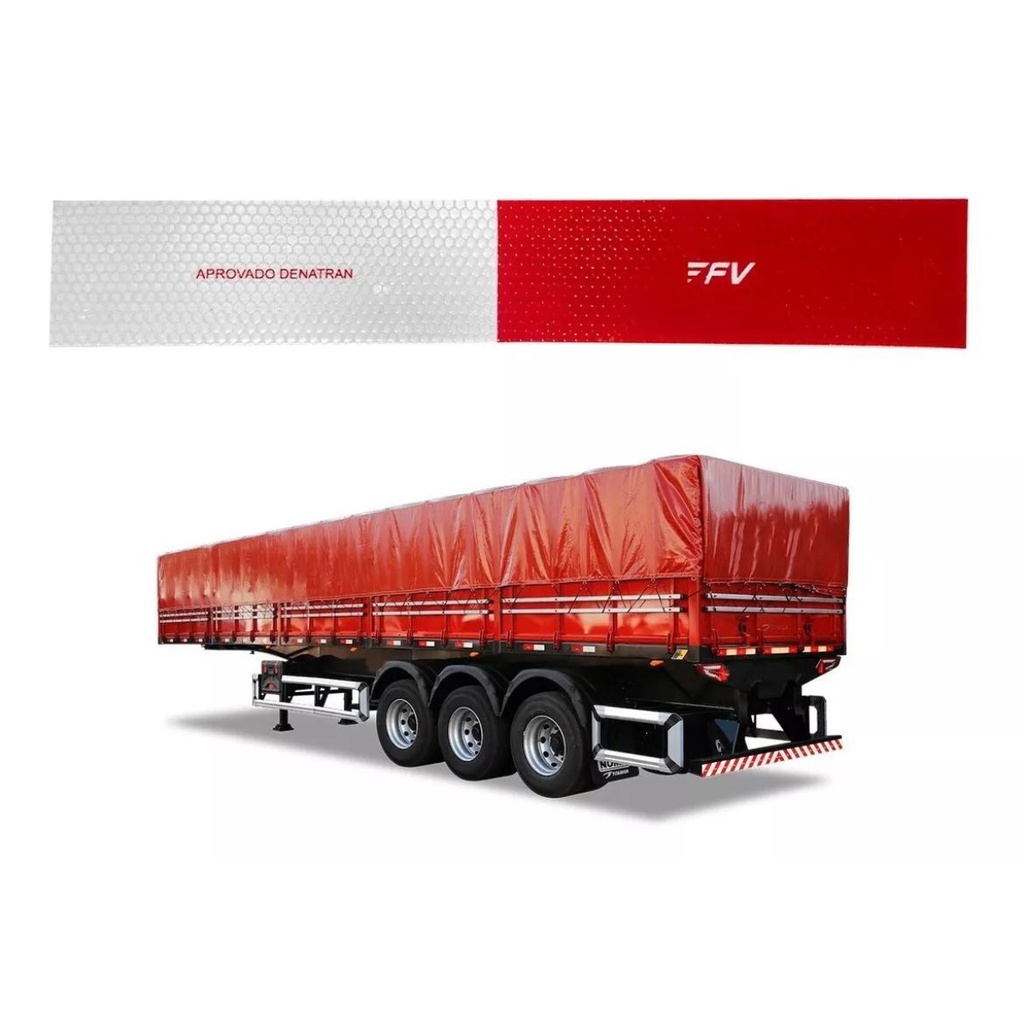 Faixa Refletiva Lateral Caminhão Trailer Carreta Baú Le | Shopee Brasil