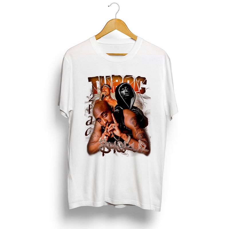 Camiseta 2Pac Tupac Shakur Hood Rap Hip Hop Trap | Shopee Brasil