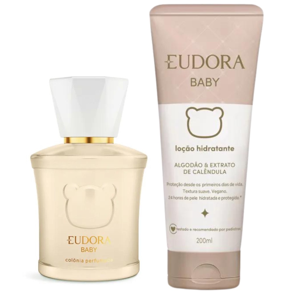 Kit Presente Eudora Baby Água Colônia + Hidratante Corporal | Shopee Brasil