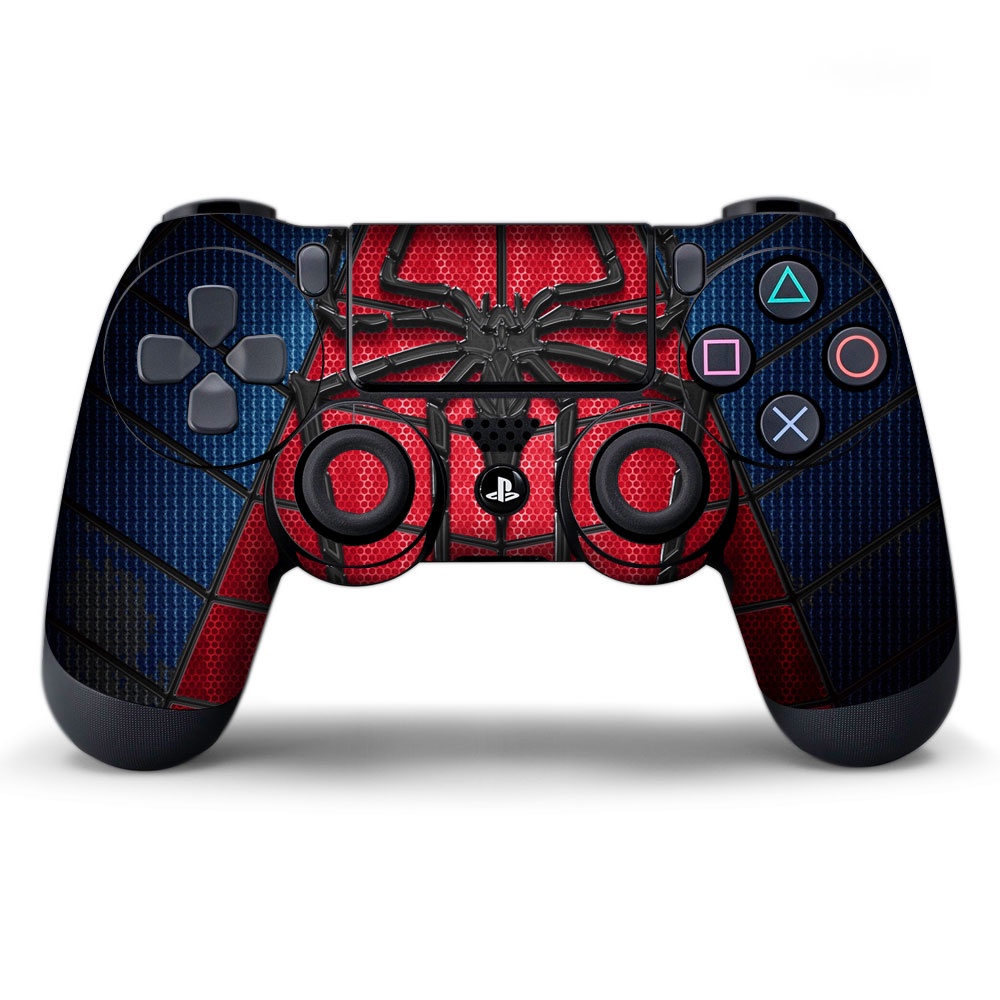 Skin Ps4 Controller escudo azul e vermelho homem aranha/ Pele Adesiva ...