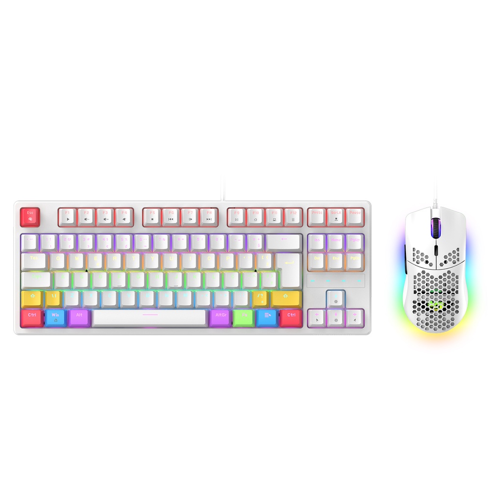 Teclado e Mouse Mecânico Gamer Rgb Led Switch - BK-05 - Fire Phoenix ...