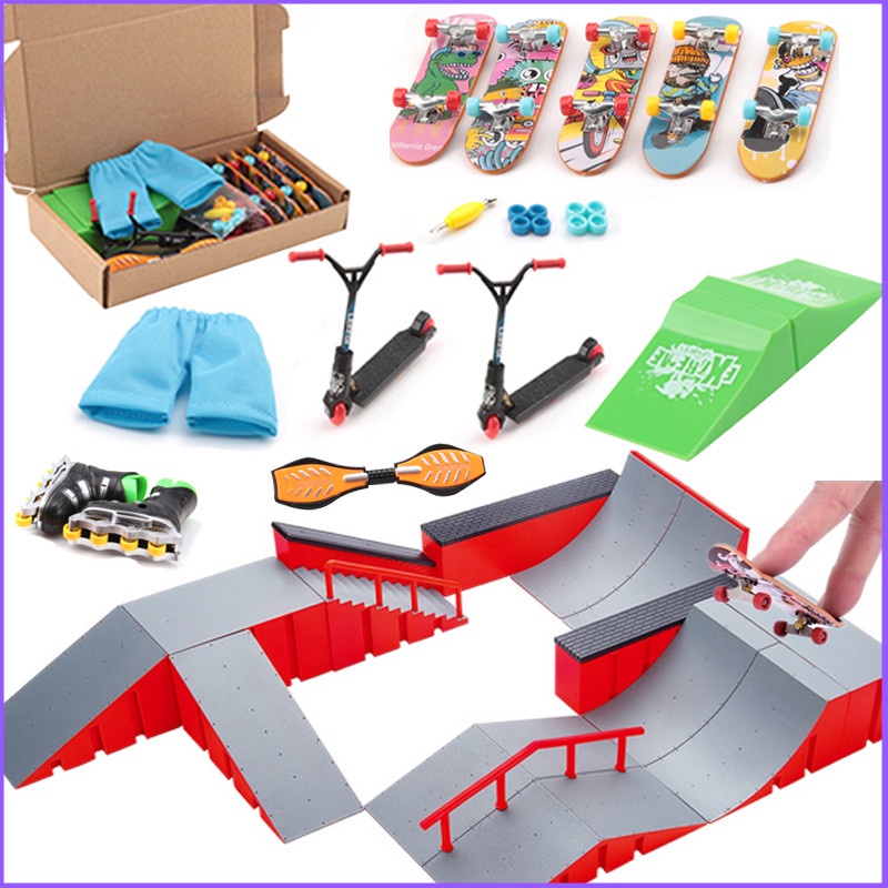 Kit Skate de dedo Com Pista De Skate De dedo kit de mini skate ...