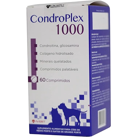 CondroPlex Comprimidos 1000mg com 60 comprimidos | Shopee Brasil