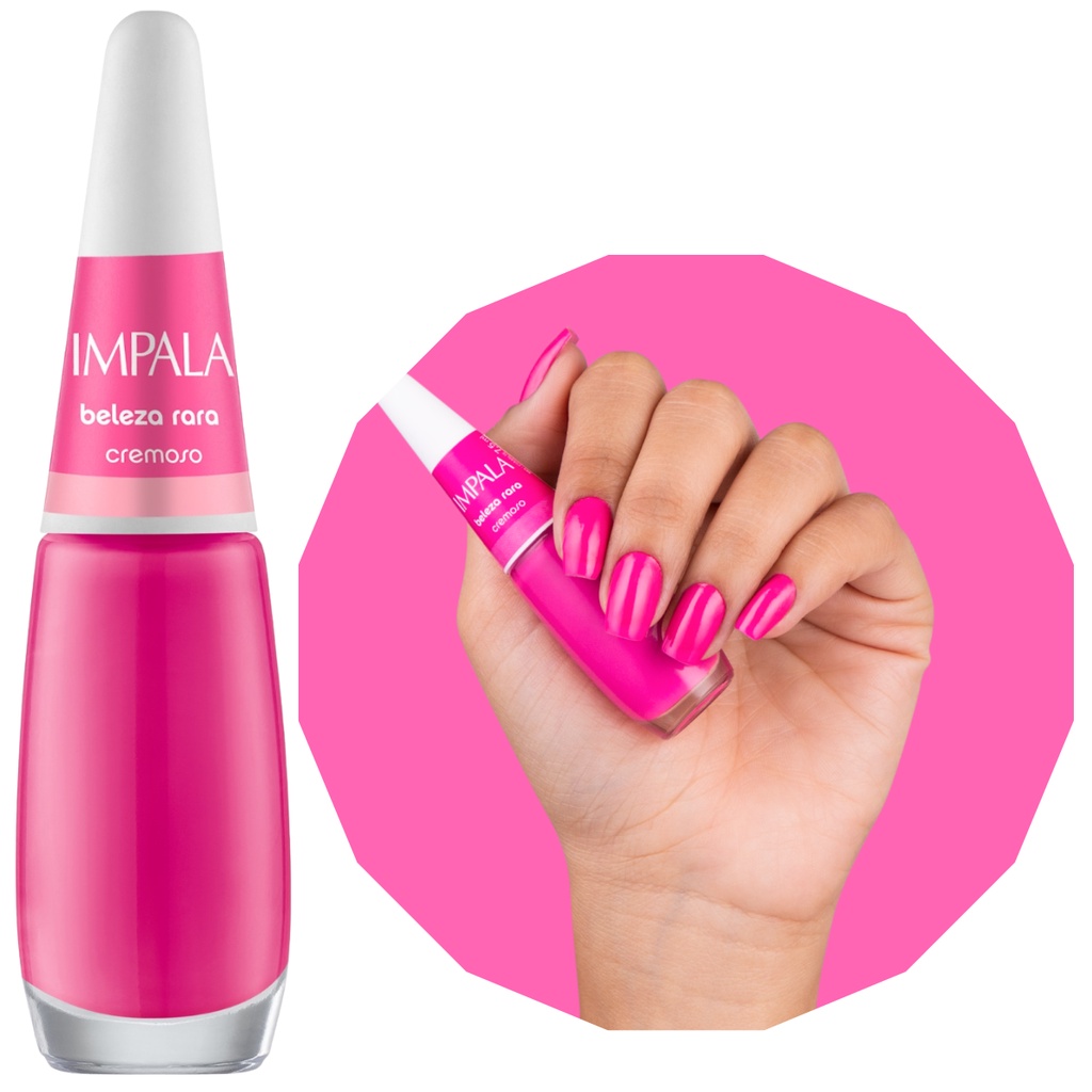 Esmalte Impala Beleze Rara A Cor Da Sua Moda Rosa Choque Pink Manicure ...