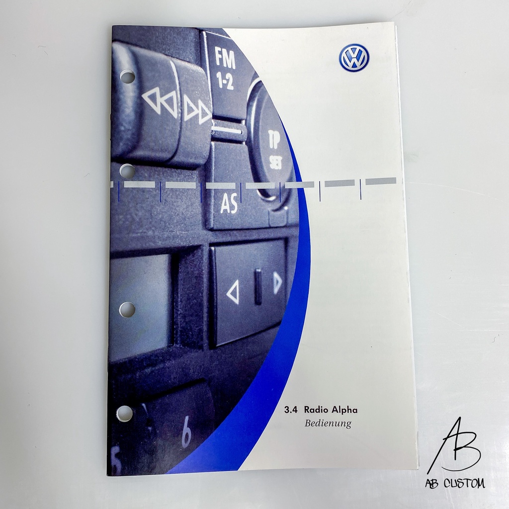 Manual Radio Alpha Original Volkswagen Golf Bora Passat Polo | Shopee ...