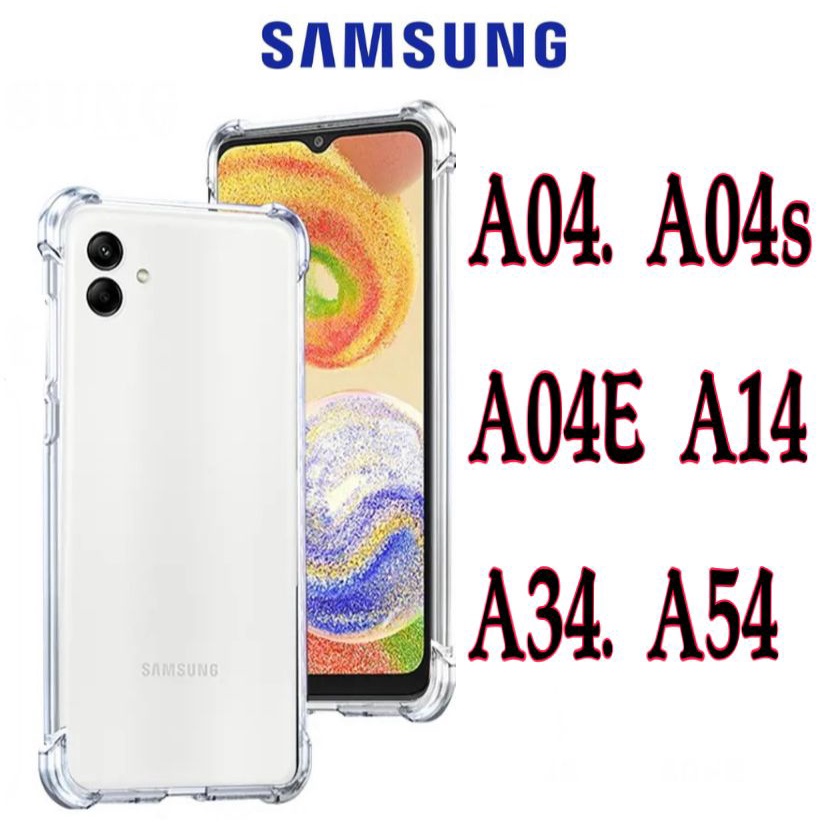 Capa transparente capinha TPU Anti Shock Impacto Samsung Galaxy A04 A04s A04e A14 A34 A54 ...