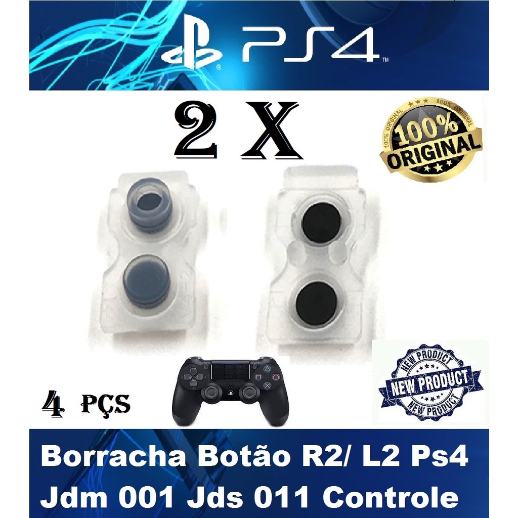 4 X Borracha Condutiva Botão R1 R2 L1 L2 Controle Ps4 (3173) | Shopee ...