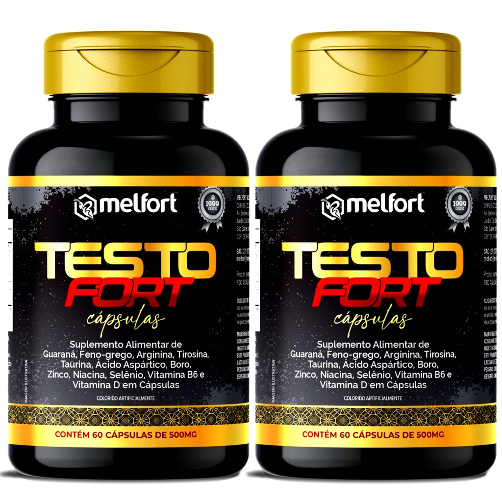 Testofort testoterona Masculina 120 Cápsulas | Shopee Brasil