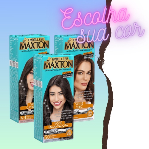 Tintura para Cabelos Embelleze Maxton escolha sua Cor Tonalidade ...