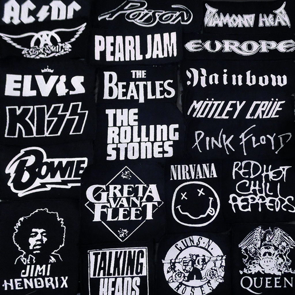 Patch Rock'N Roll, Hard Rock e Grunge - Patches Silk Serigrafia ...