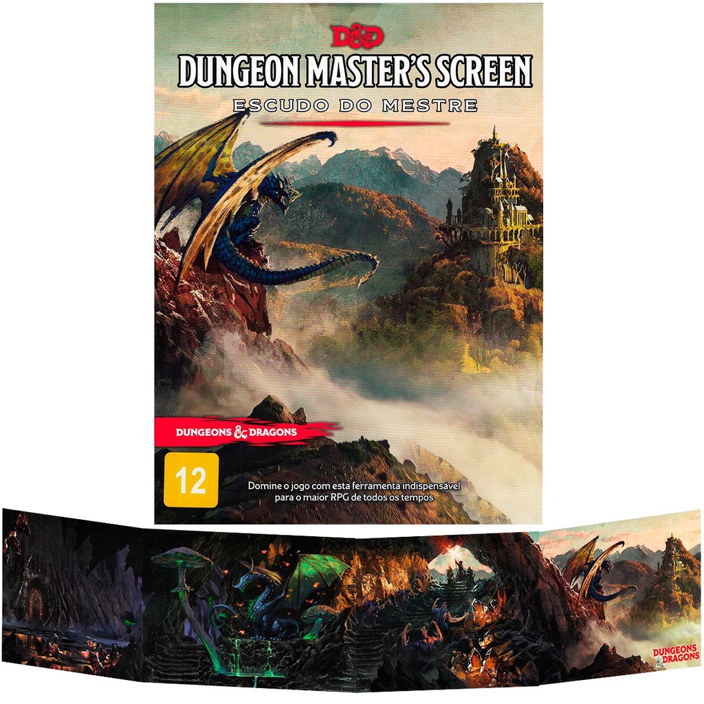 Dungeon Dragons Masters Screen Escudo Mestre Rpg 2022 Português ...