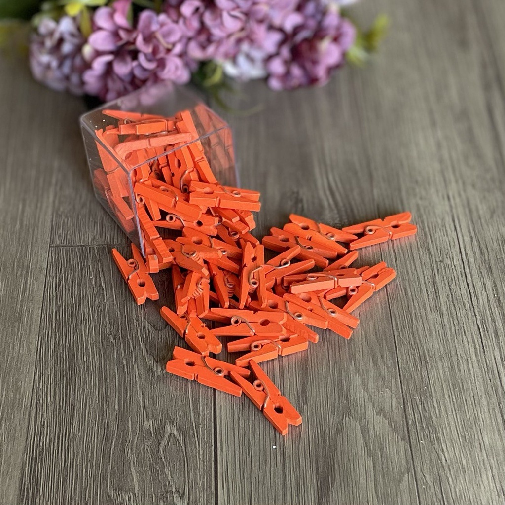 50 UNIDADES - Mini Pregador Prendedor Decorativo - 2,5cm | Shopee Brasil
