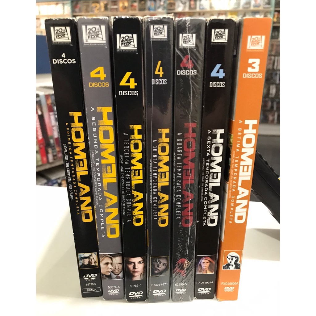 DVD Seriado Homeland 7 Temporadas Avulsas C/Luva Originais Coleção ...