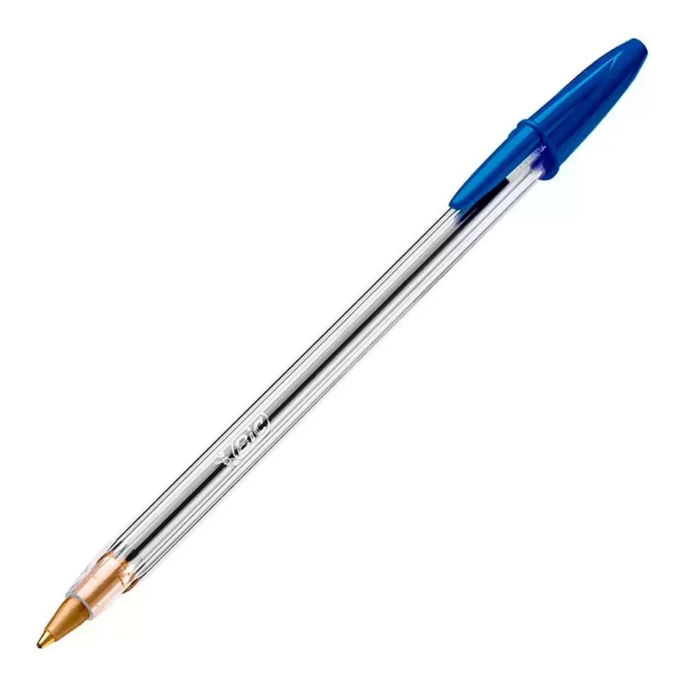 Caneta Bic Azul Tradicional Esferográfica Ponta Média Envio Imediato ...