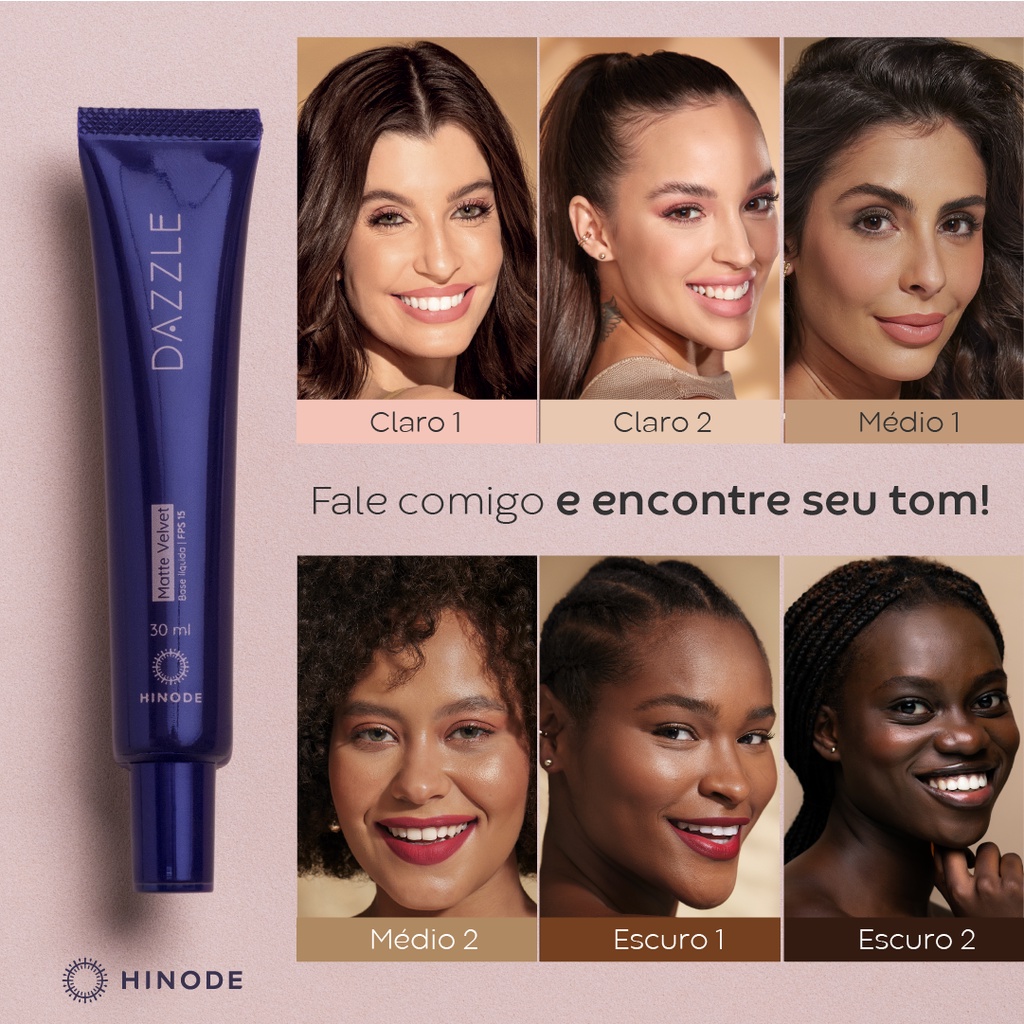 Base Líquida Dazzle Hinode HD MATTE (ORIGINAL) | Shopee Brasil