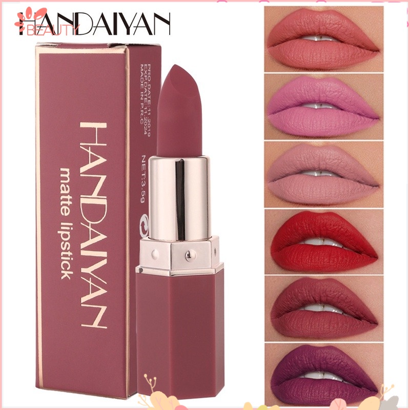 HANDAYAN 6 Batom Mate Colorido ZHE | Shopee Brasil