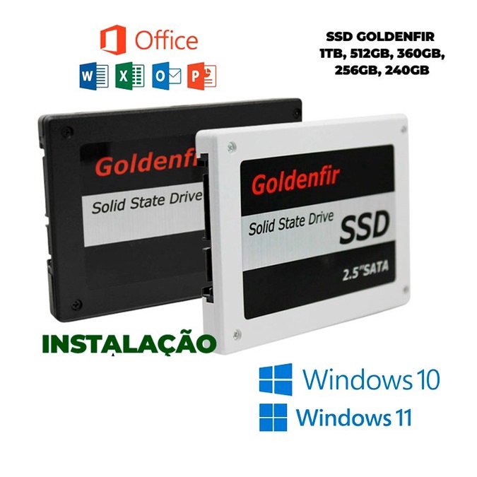 SSD Goldenfir Original e Lacrado de 120GB 240GB 360GB 480GB 1TB ...