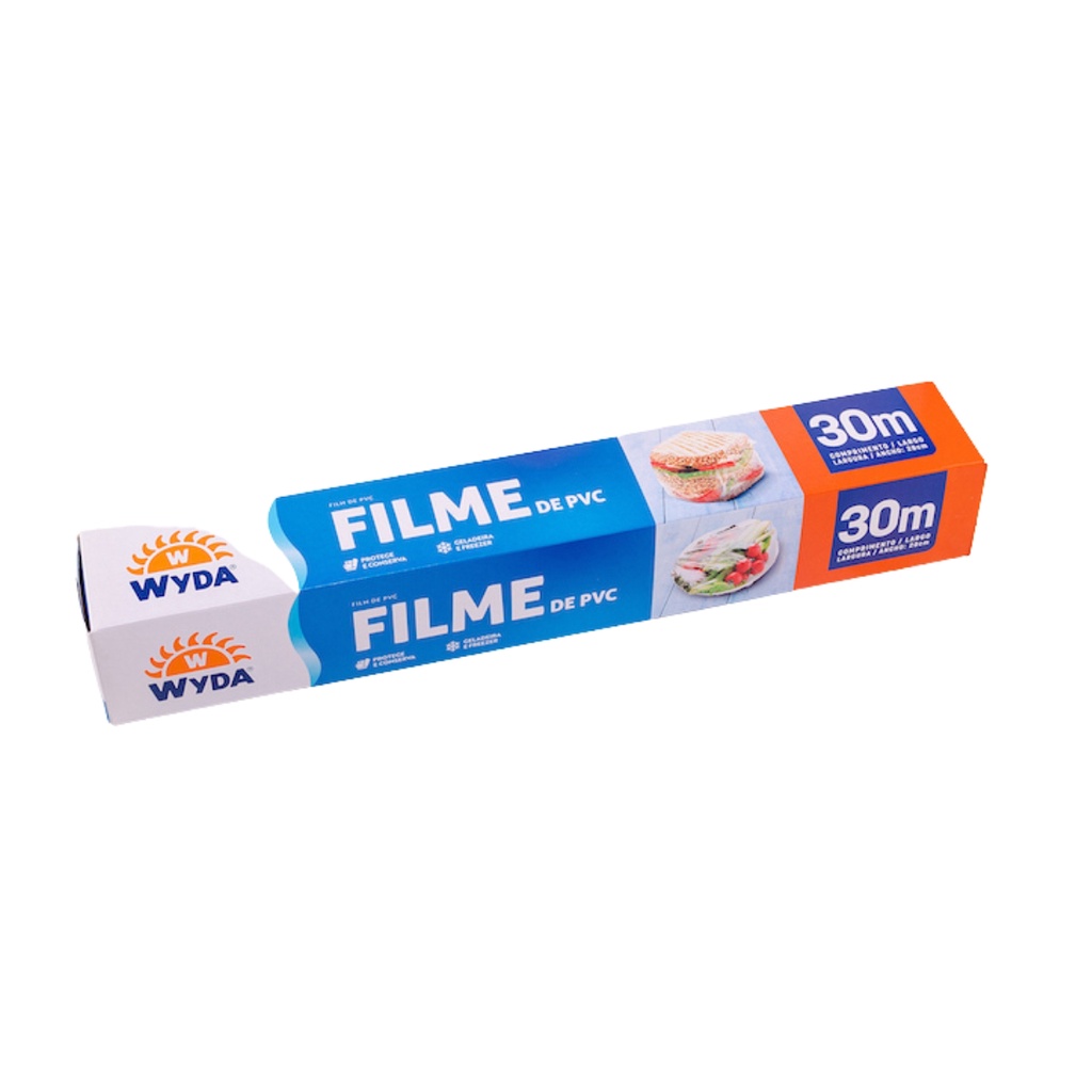 Papel Filme De PVC 28 cm X 30 M WYDA | Shopee Brasil