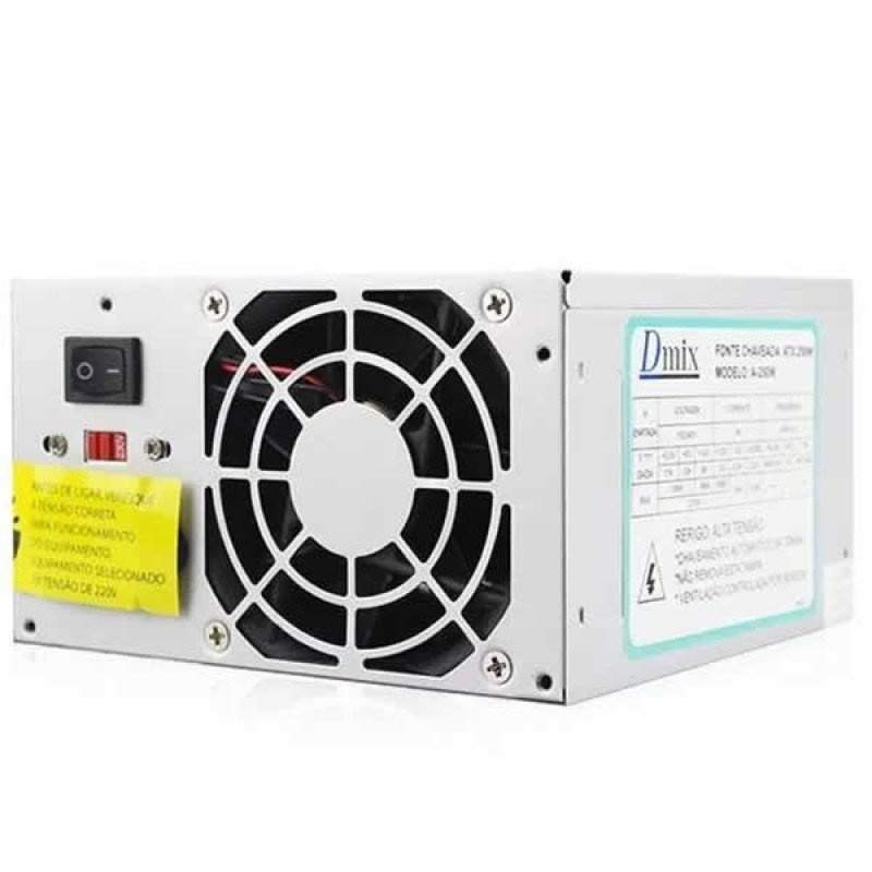 FONTE ATX 230W Fonte Pc Atx Fnt-230w-h 110v 230v 230w Real 24p Nova sem ...