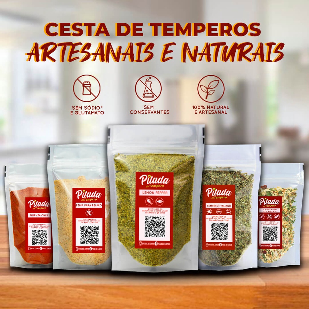 Temperos Naturais Condimentos e Especiarias | Shopee Brasil