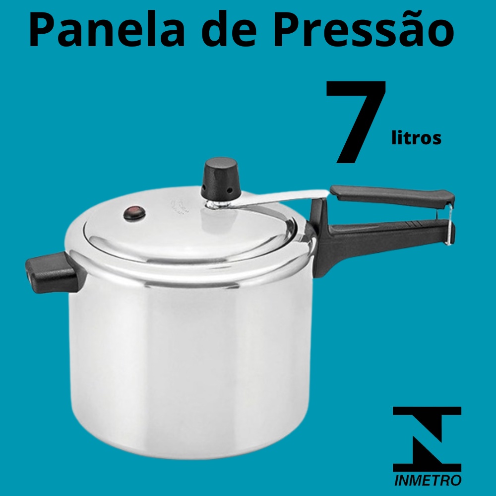 Panela Pressão 7 L Polida Classic Segurança Inmetro | Shopee Brasil