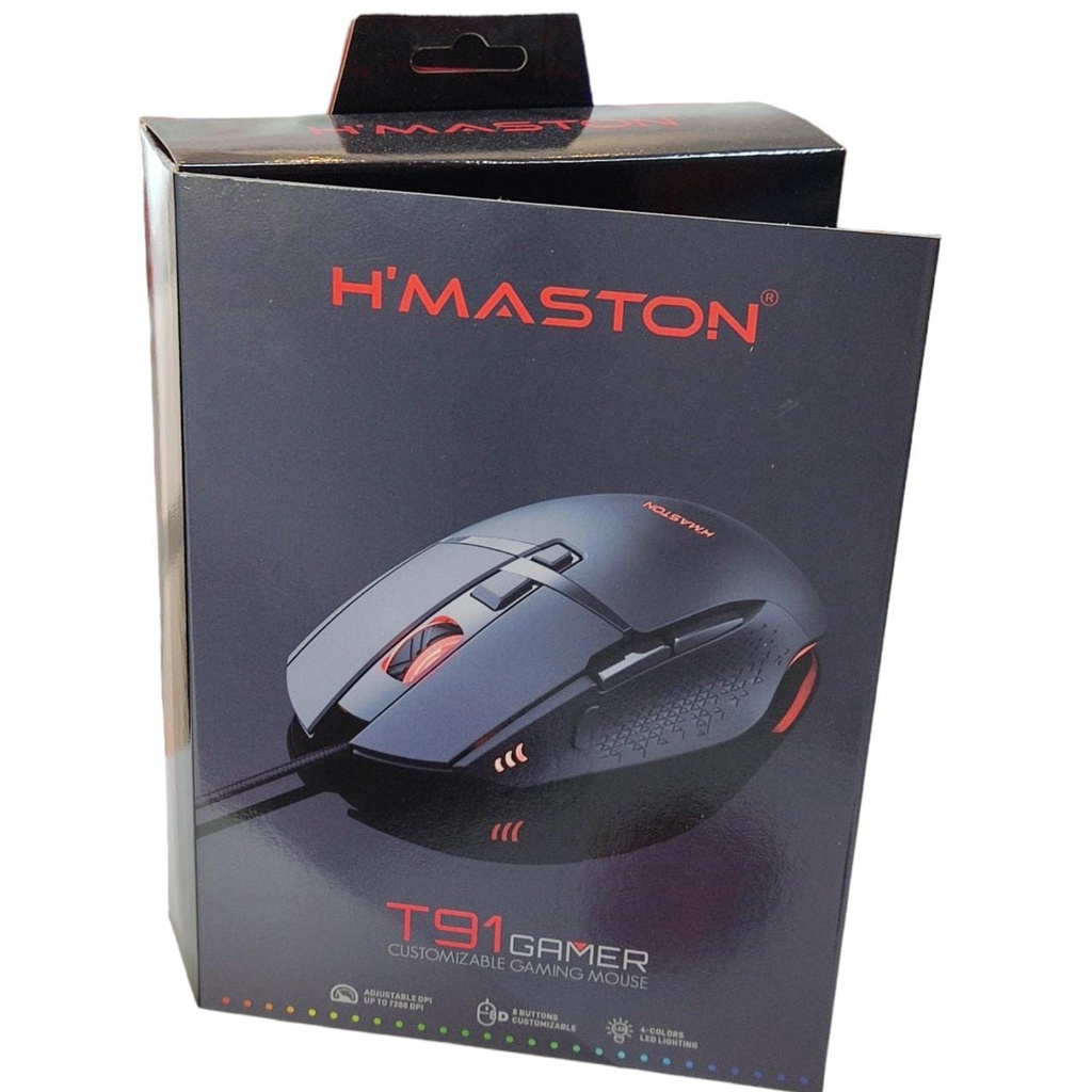 Mouse Gamer Rgb Hmaston T91 Novo Pronta Entrega | Shopee Brasil