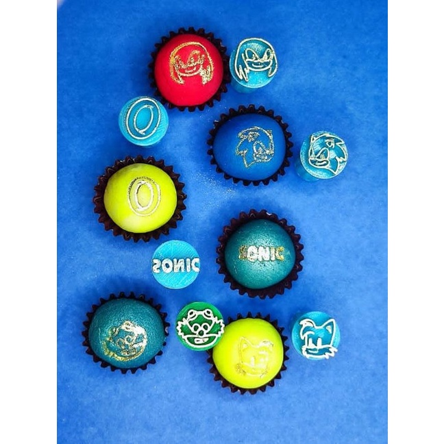 Carimbinhos Carimbos para brigadeiros Sonic personagens | Shopee Brasil
