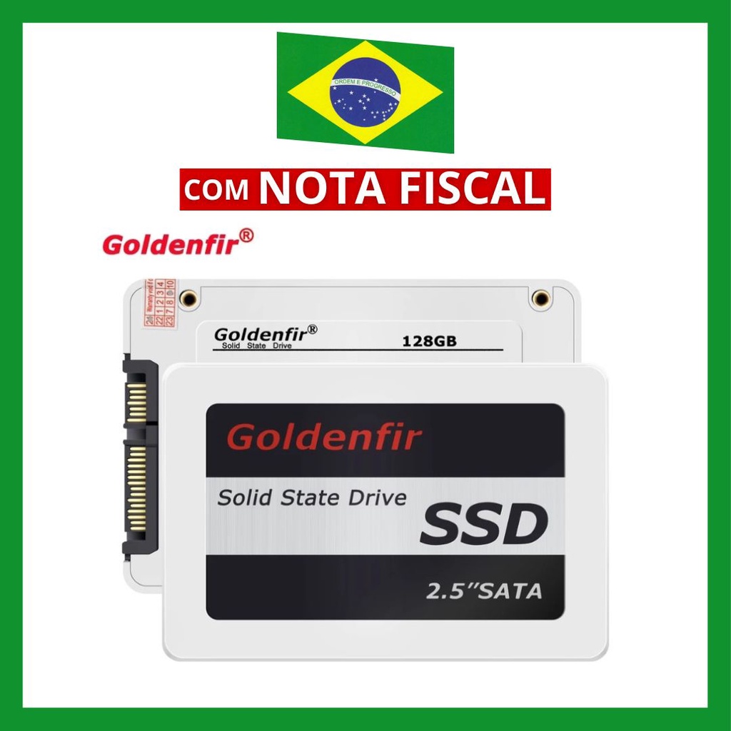 SSD 120gb 128gb 240gb 256gb 480gb 512gb Goldenfir Lacrado - Disco Sólido Sata | Shopee Brasil
