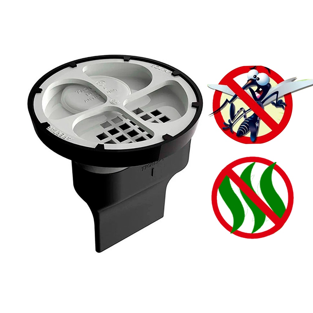 Anti mau cheiro Ralo Antiespuma Tigre Sem Grelha 100mm Ralo Elimina Mal ...