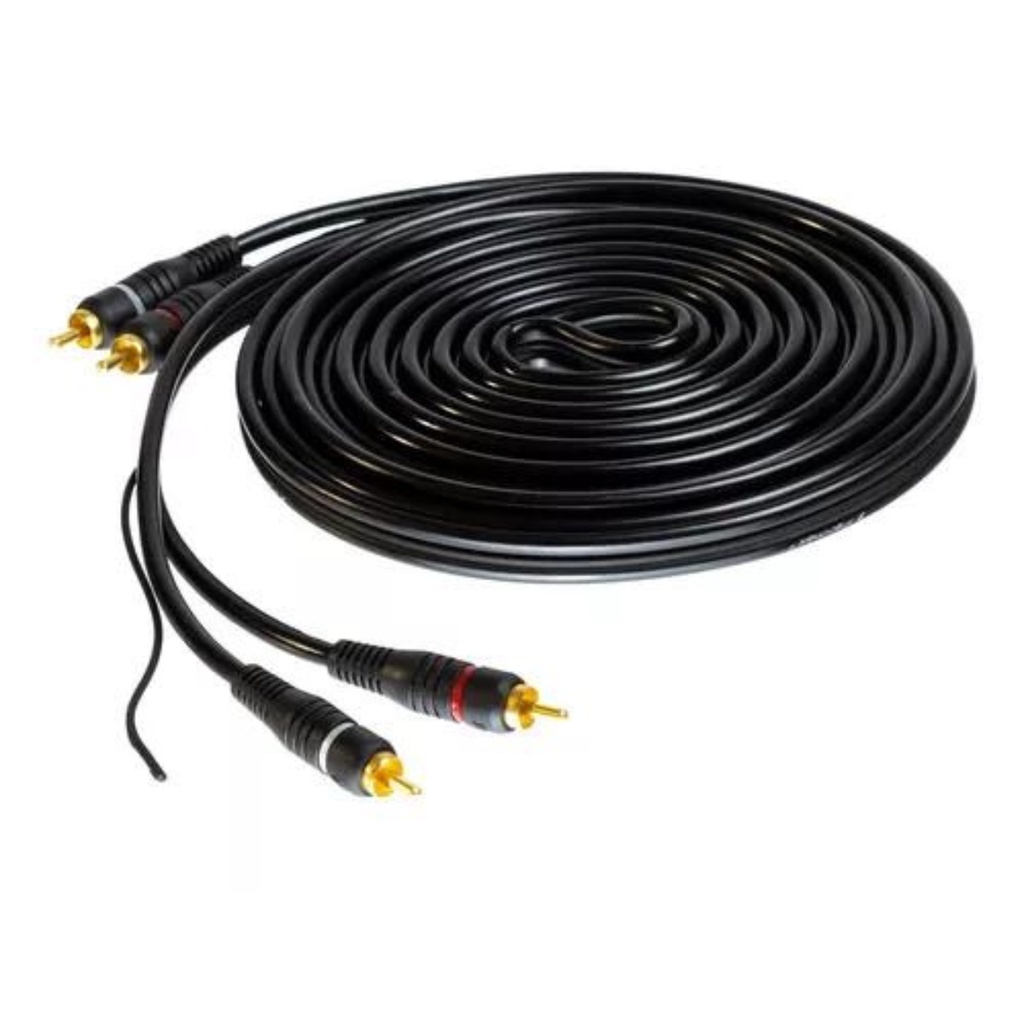 Cabo Rca Duplo 4mm 5 Metros 5m Som Preto Conector Macho Reto | Shopee ...