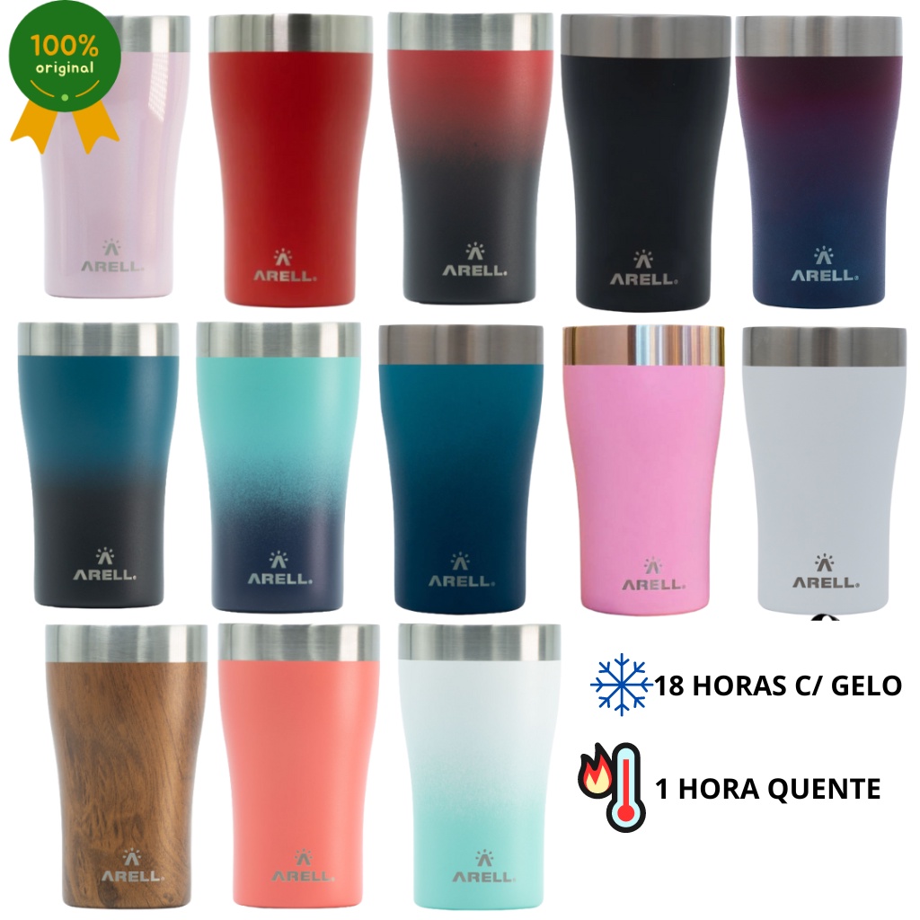 Copo Térmico Arell 500ml Isolamento a Vácuo tip Stanley- Bebida Gelada ...