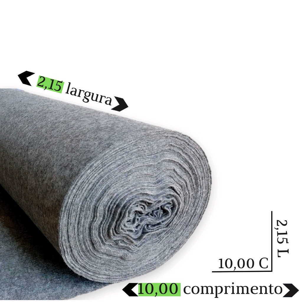 Manta Bidim Geotextil 21 (m2) - 10 Metros X 215cm Manta Para Drenagem ...