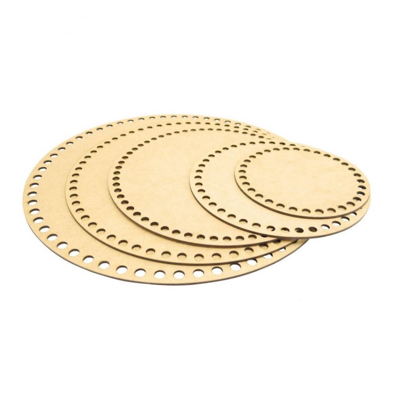 Placa Base Redonda Cesto Fio de Malha Crochê - MDF Cru 3mm | Shopee Brasil